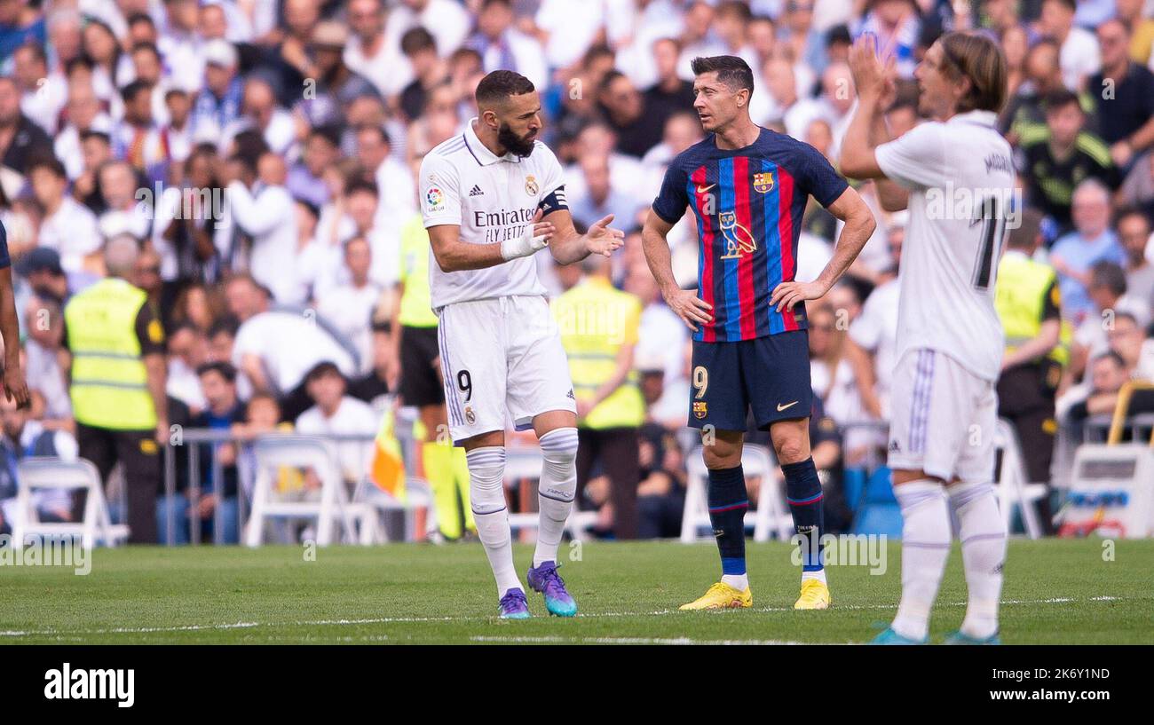 16th October 2022; Santiago Bernabeu Stadium, Madrid, Spain: La Liga ...