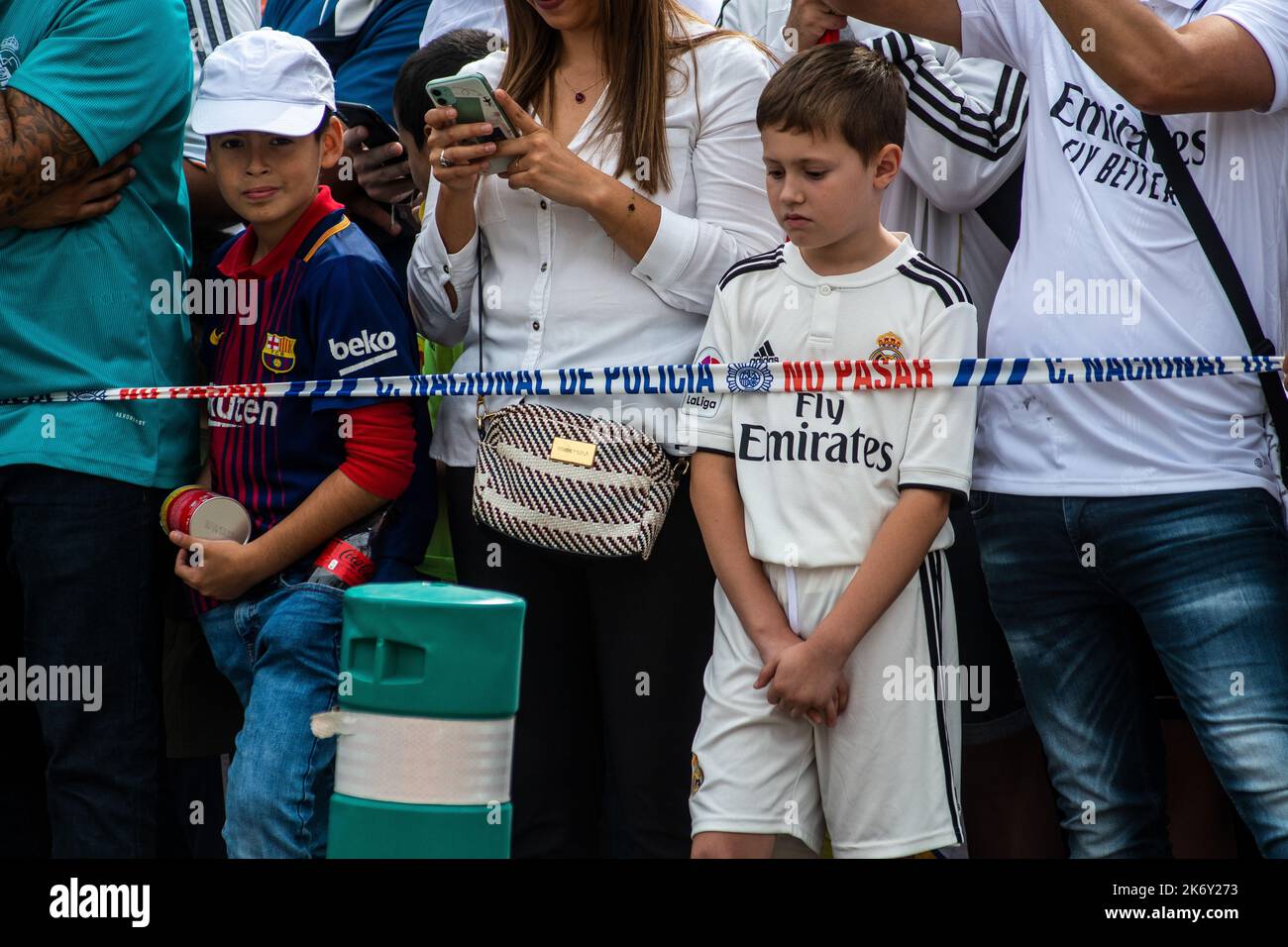 Real madrid stadium kids hi-res stock photography and images - Alamy