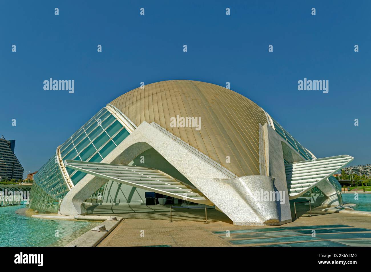 The Hemisferic building in the Arts and Science park at Valencia ...