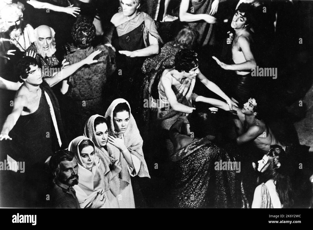 GABRIELE FERZETTI as Lot with his family surrounded by a mob of ...