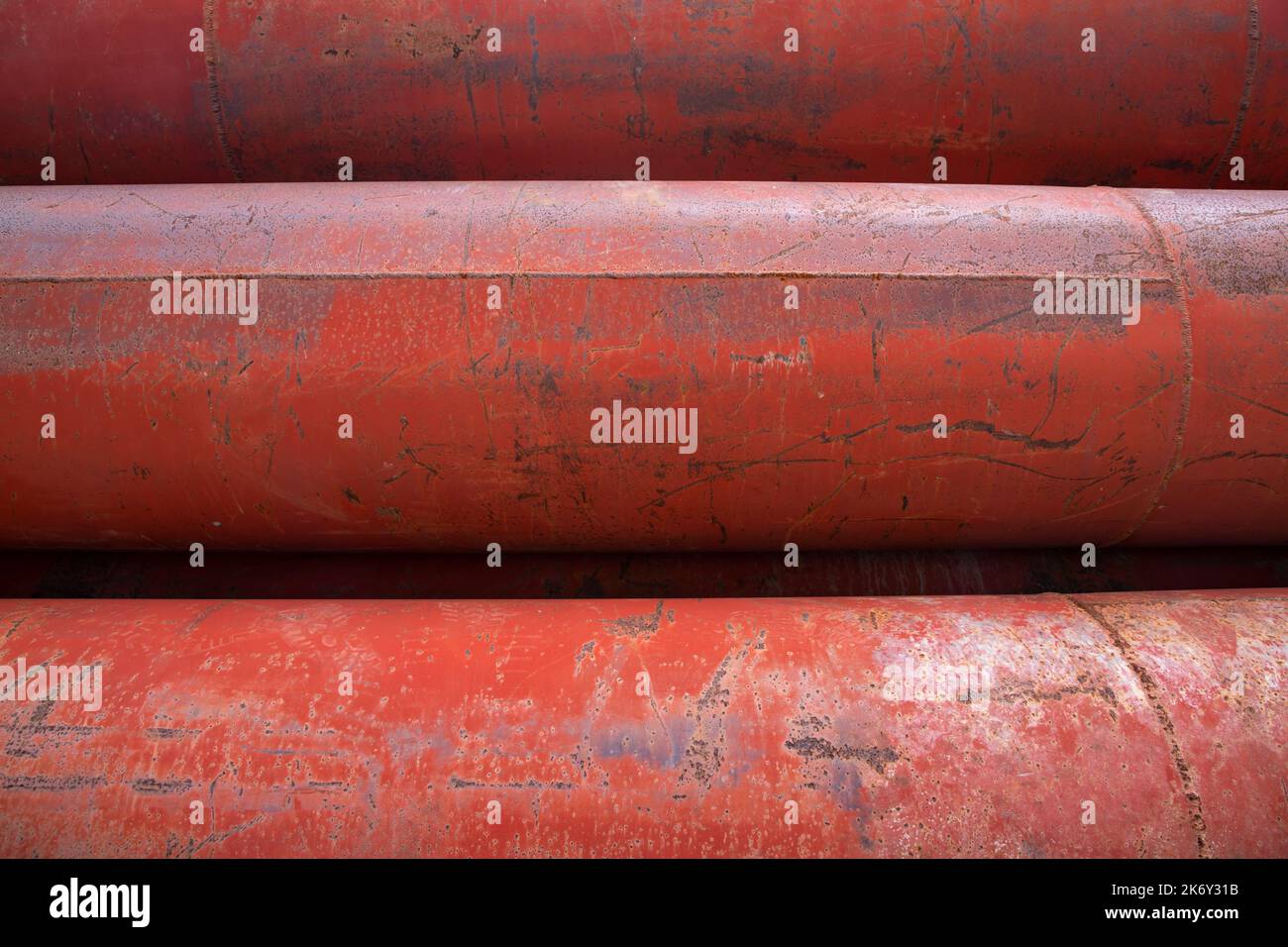 Rusted iron steel metal pipes can be used as an industrial texture ...