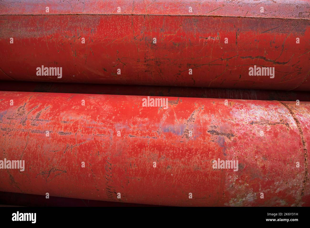 Rusted iron steel metal pipes can be used as an industrial texture ...