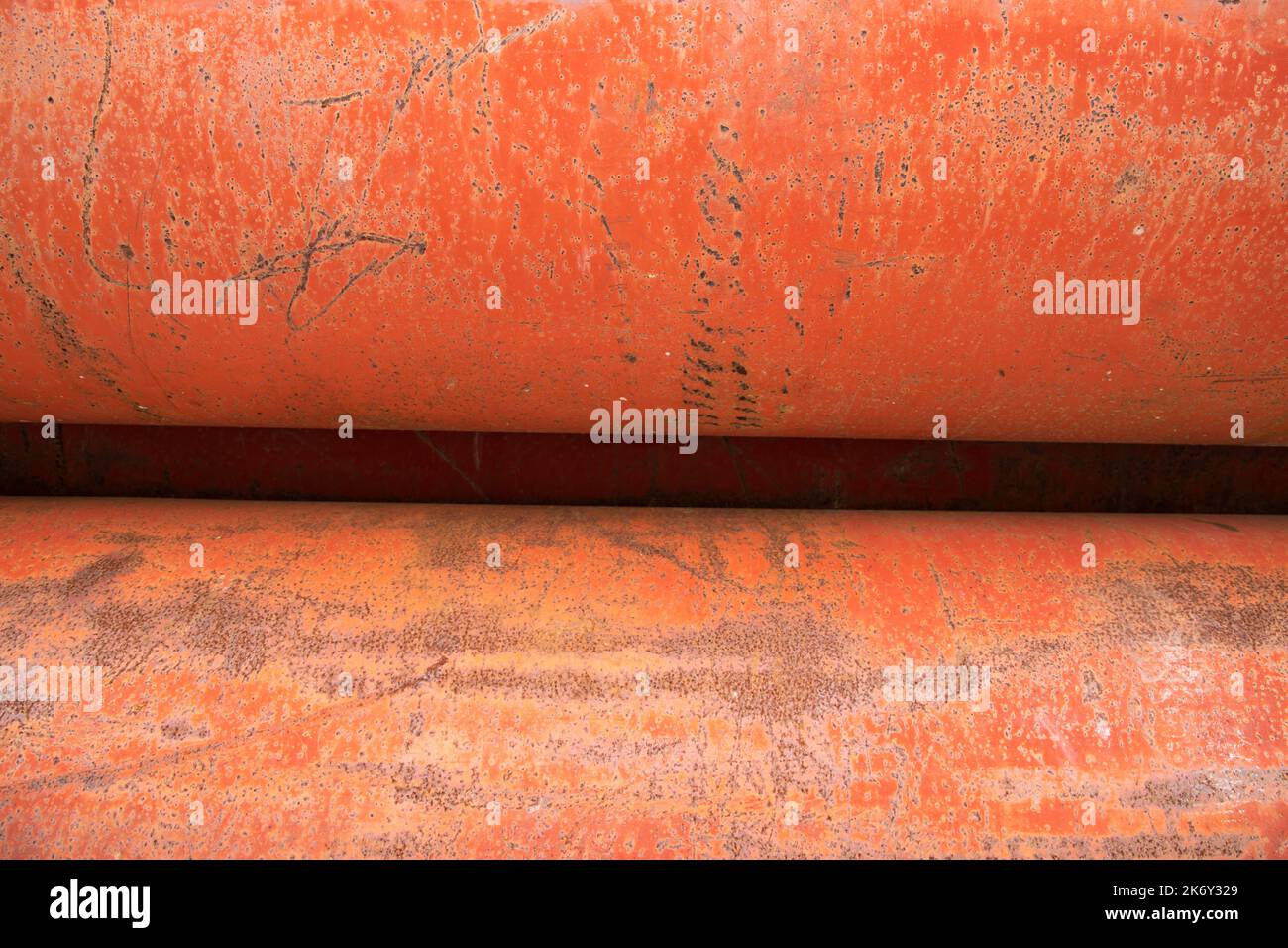 Rusted iron steel metal pipes can be used as an industrial texture ...