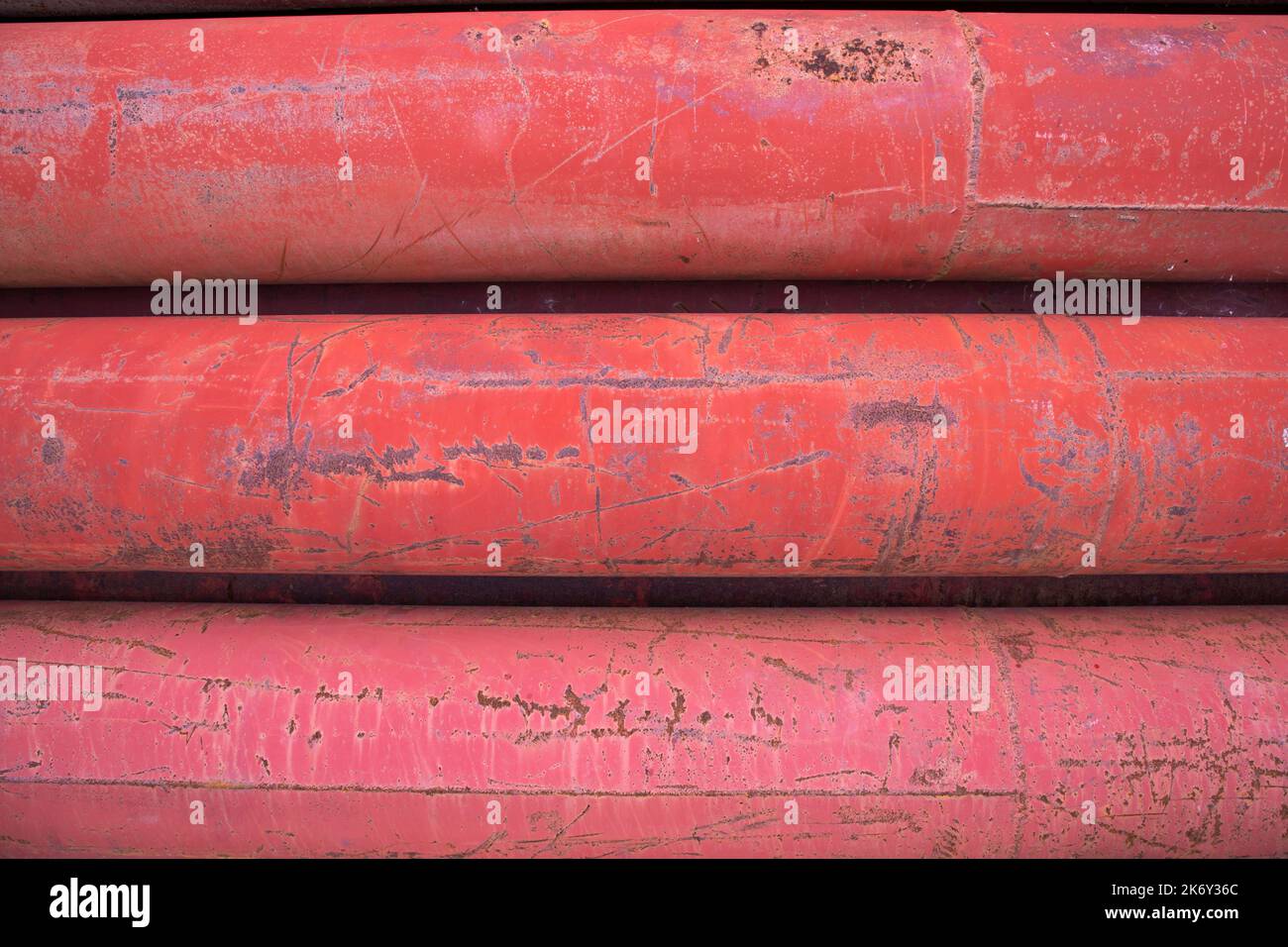 Rusted iron steel metal pipes can be used as an industrial texture ...