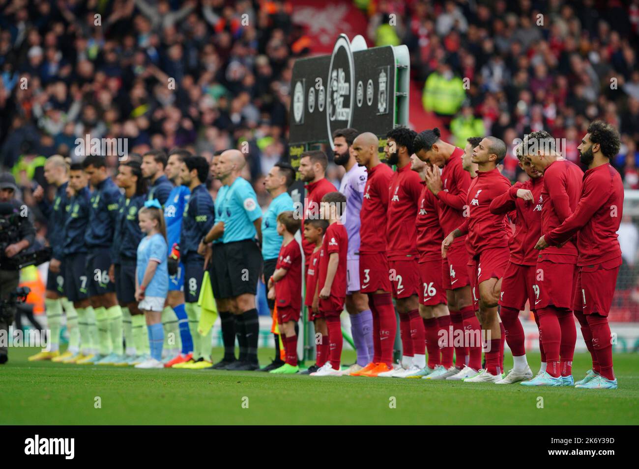 during the Premier League match at Anfield, Liverpool. Picture date ...