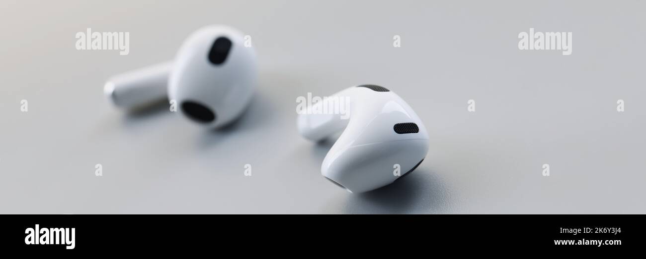 Wireless earbuds symbol hi-res stock photography and images - Alamy