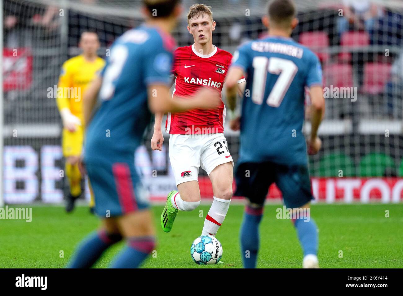 ALKMAAR - Maxim Dekker of AZ Alkmaar during the Dutch Eredivisie match ...