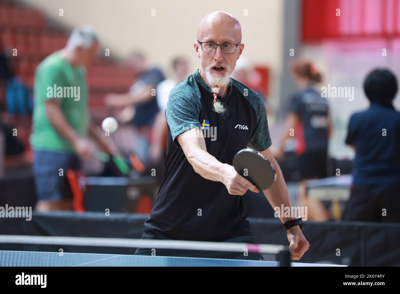 Participants compete during final 5. day of ITTF Parkinson's World ...