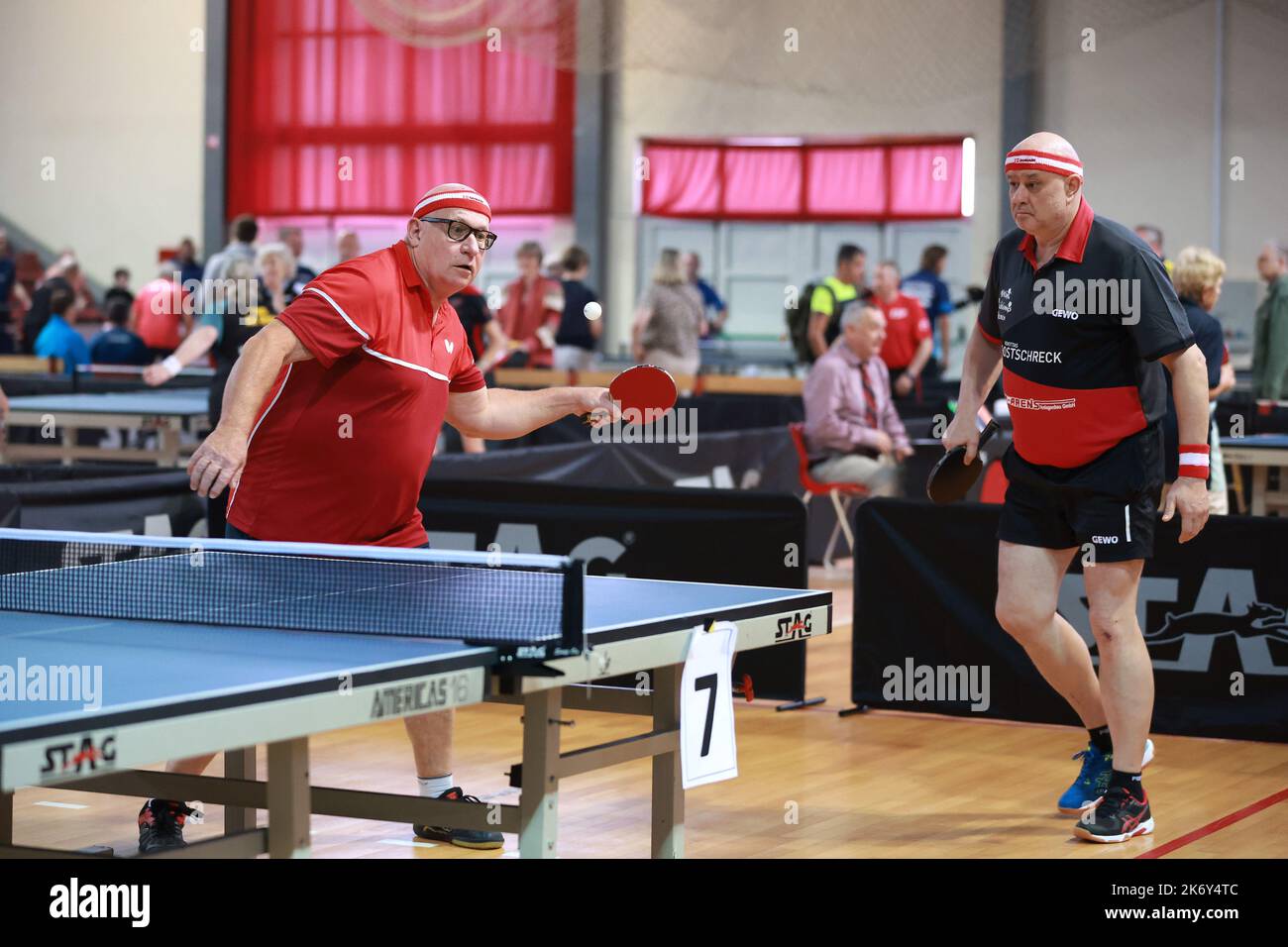 Participants compete during final 5. day of ITTF Parkinson's World ...