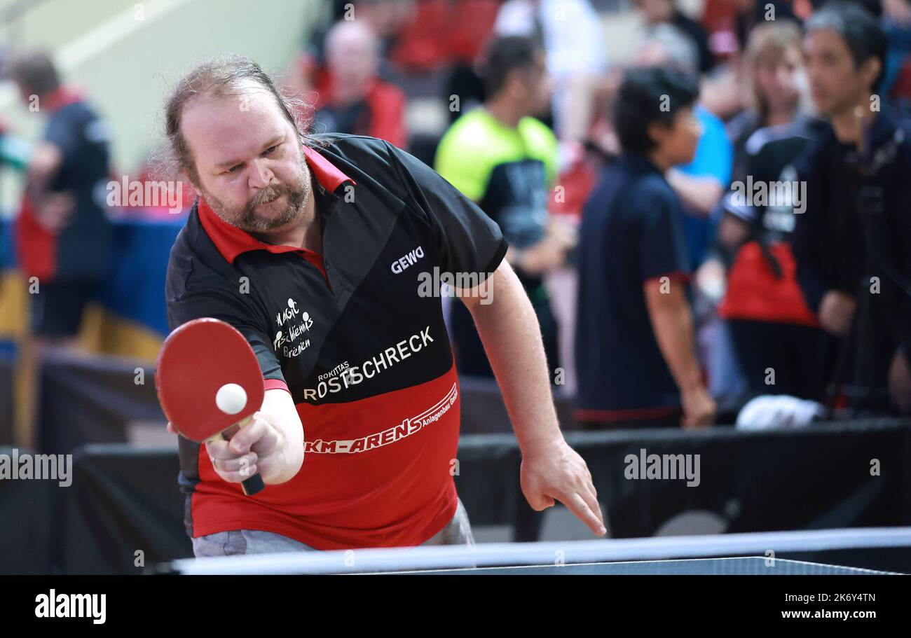 Participants compete during final 5. day of ITTF Parkinson's World ...