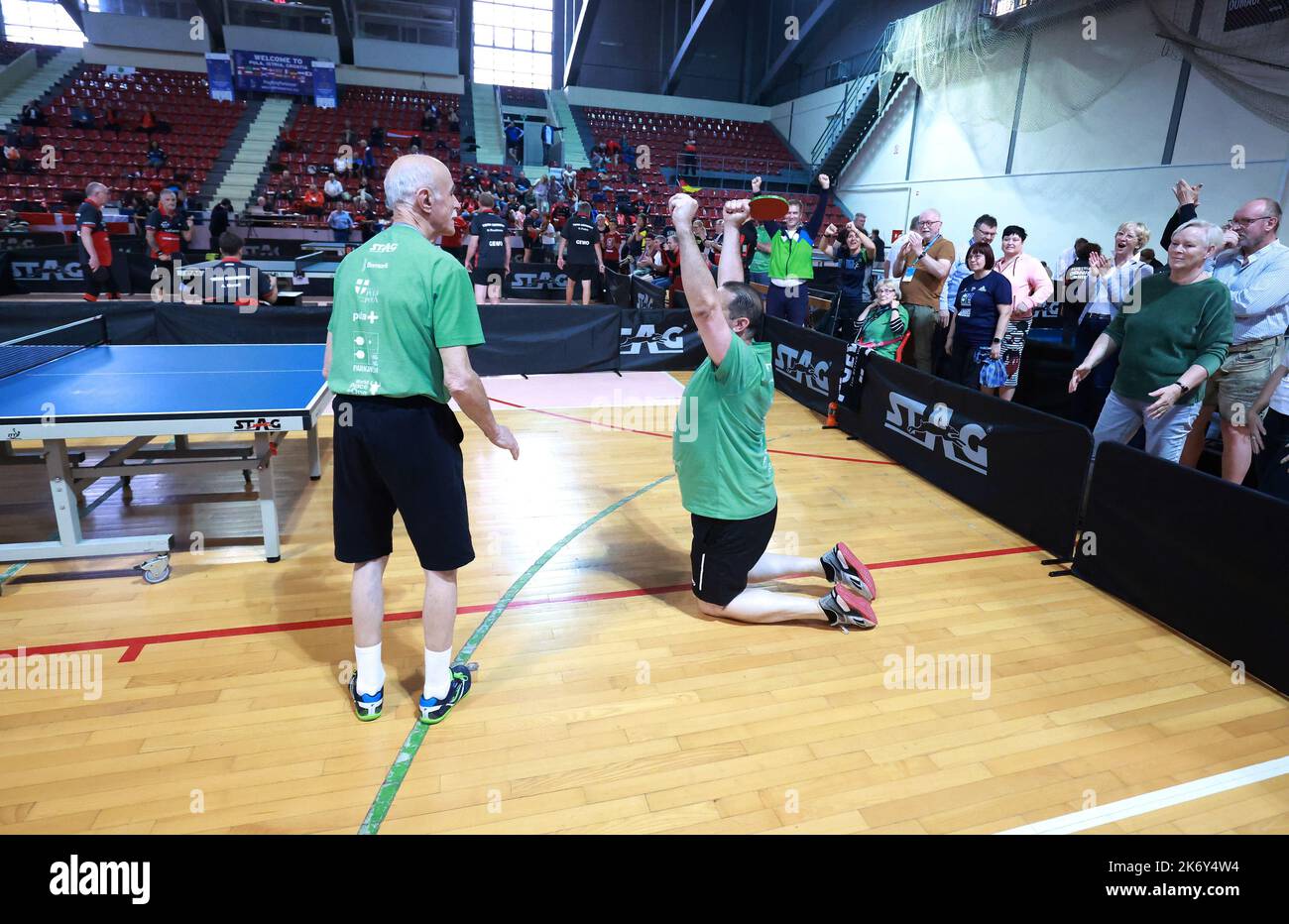 Participants compete during final 5. day of ITTF Parkinson's World ...
