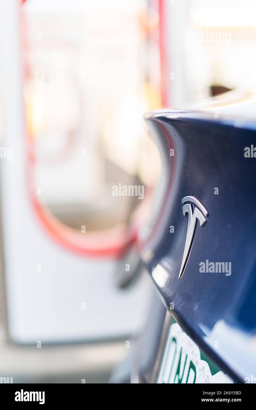 Tesla charging station Stock Photo - Alamy