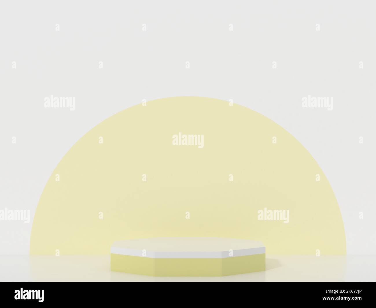 3d octagon podium products display minimal mockup 3d render. color ...