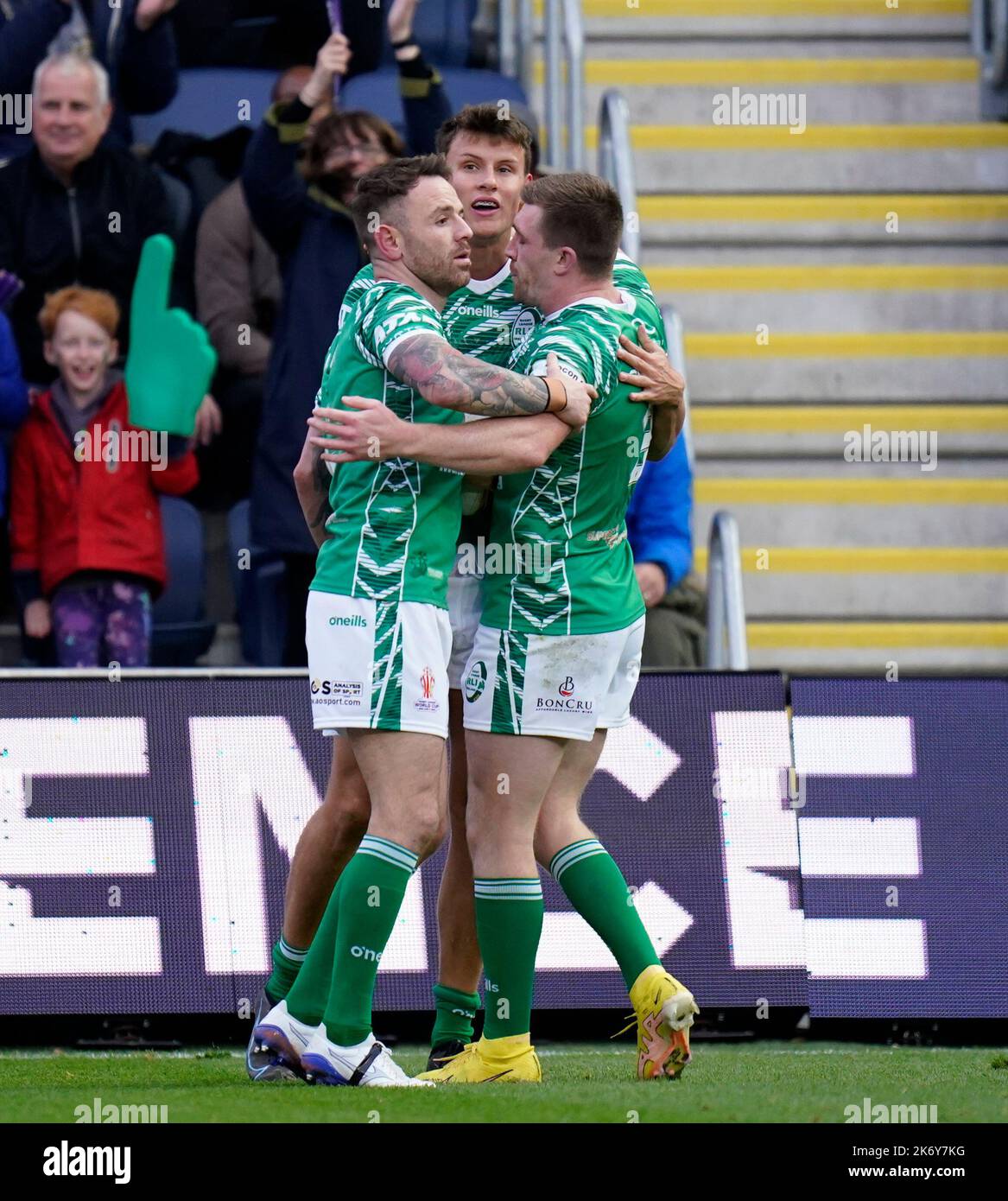 Ireland's Innes Senior celebrates scoring his sides first try during ...