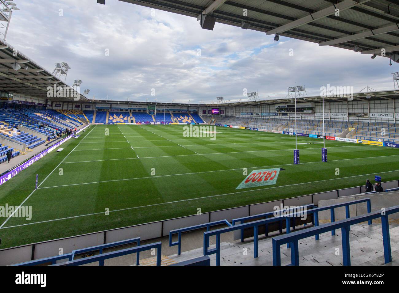 Warrington, UK. 16th October, 2022. General view of The Halliwell Jones ...
