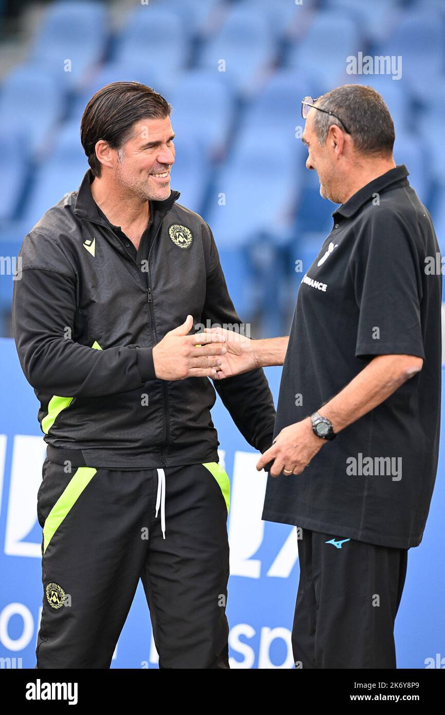 Olimpico Stadium, Roma, Italy. 16th Oct, 2022. Serie A football, Lazio ...