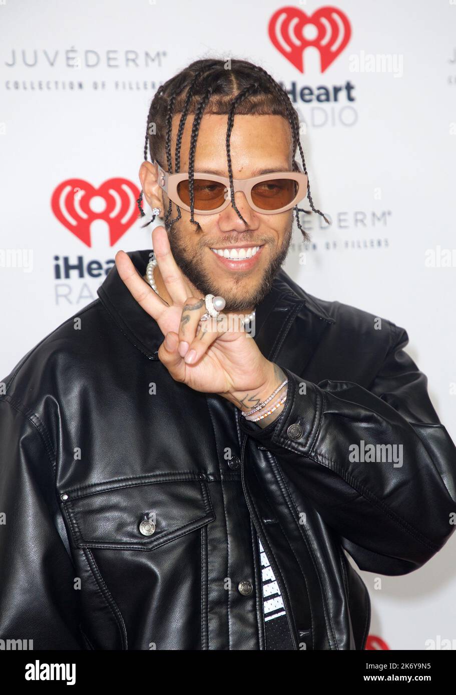 MIAMI, FLORIDA - Jhay Cortez (Jhayco) is seen on the red carpet at FTX ...