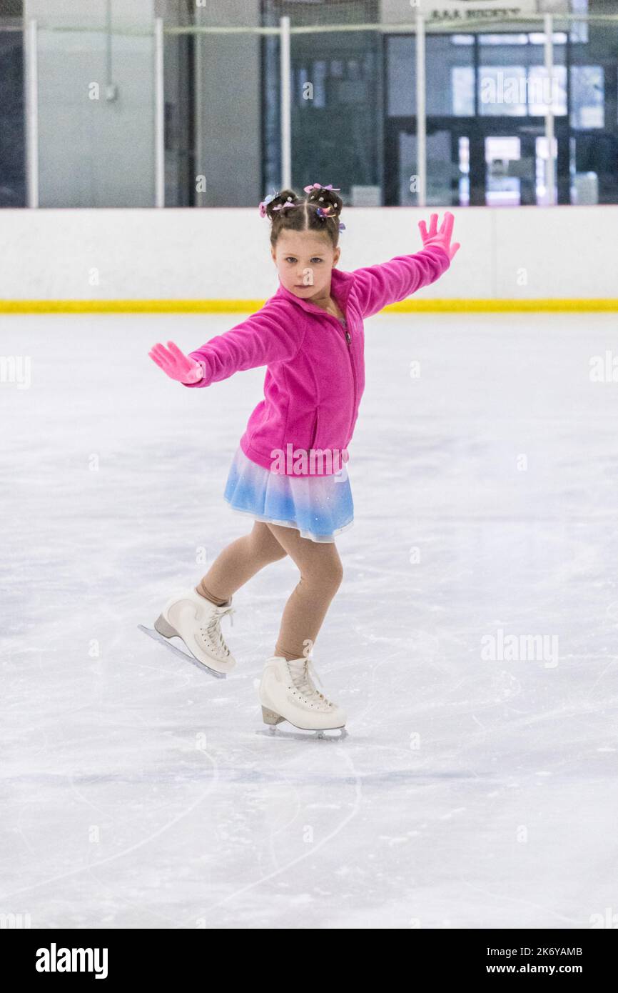 Figure skating practice Stock Photo - Alamy