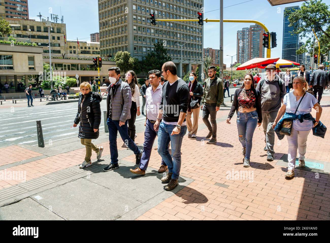 Bogota Colombia,Santa Fe International Center office workers lunch ...