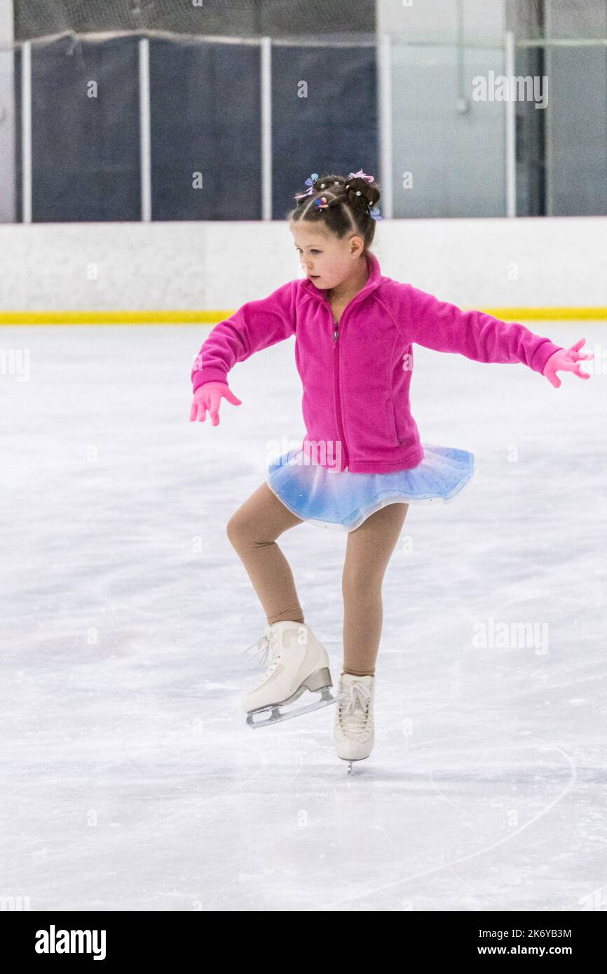 Figure skating practice Stock Photo - Alamy