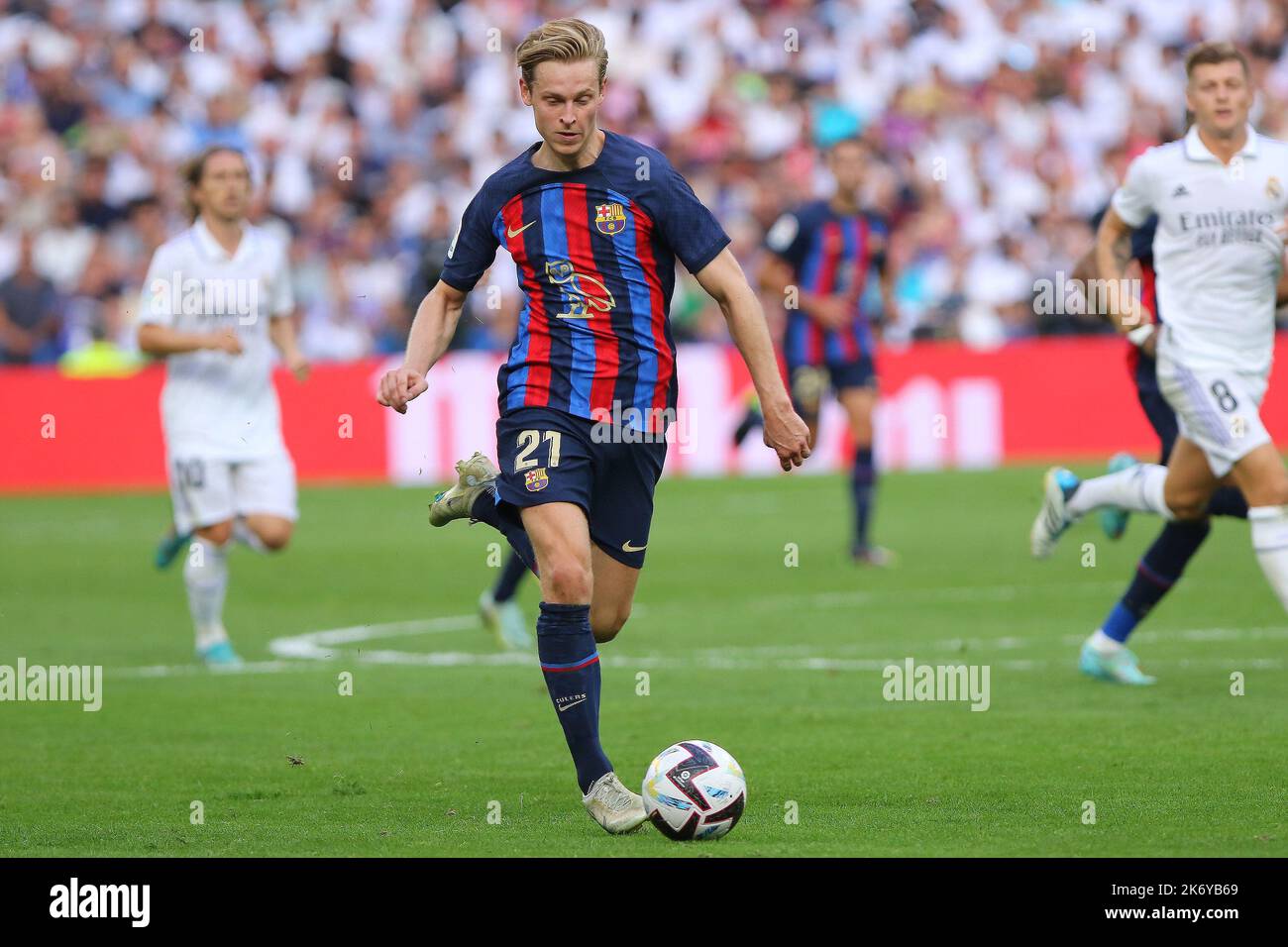Madrid, Spain. 16th Oct, 2022. Barcelona´s Raphinha in action during La ...