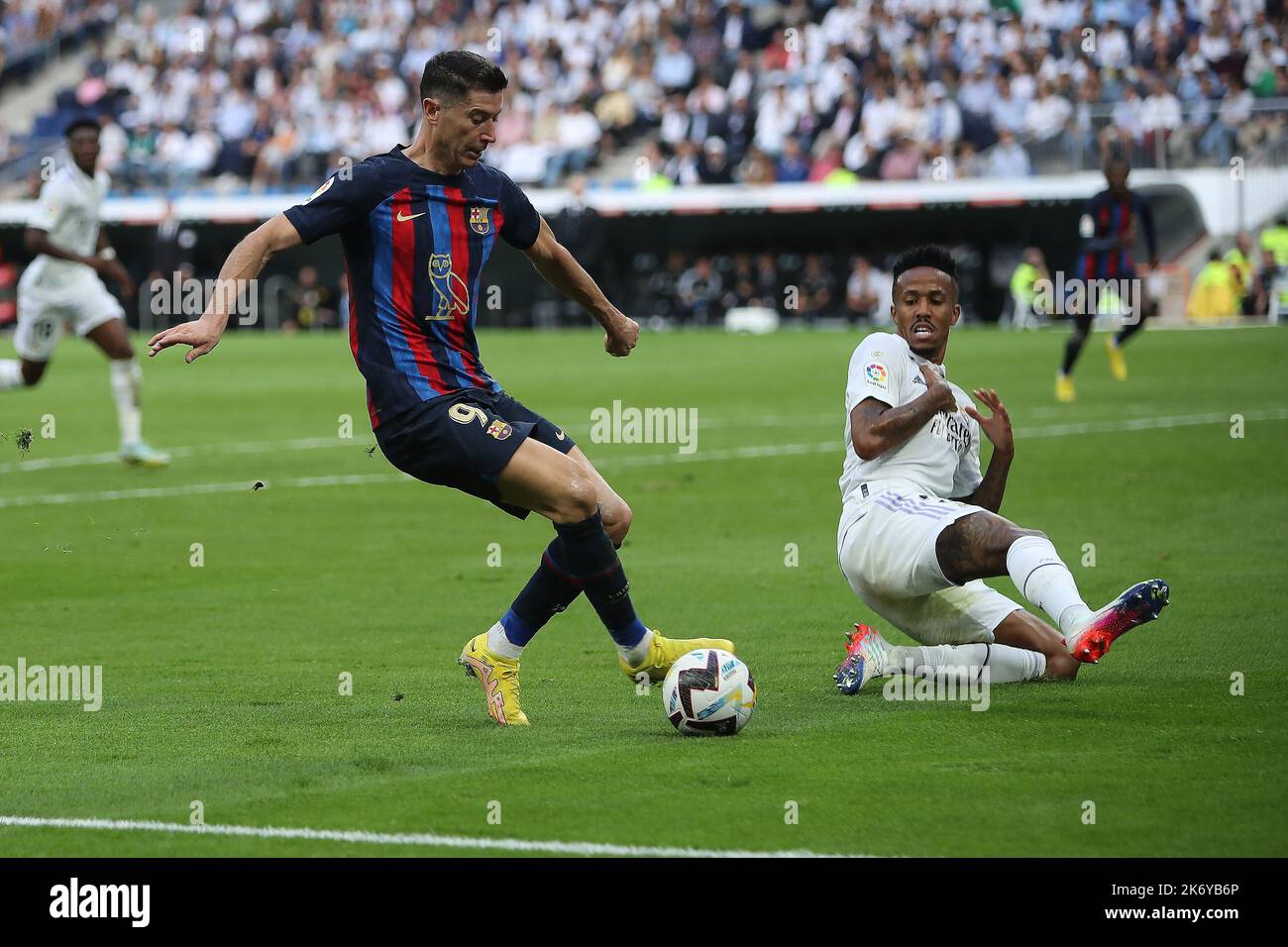 Madrid, Spain. 16th Oct, 2022. Barcelona´s Raphinha in action during La ...