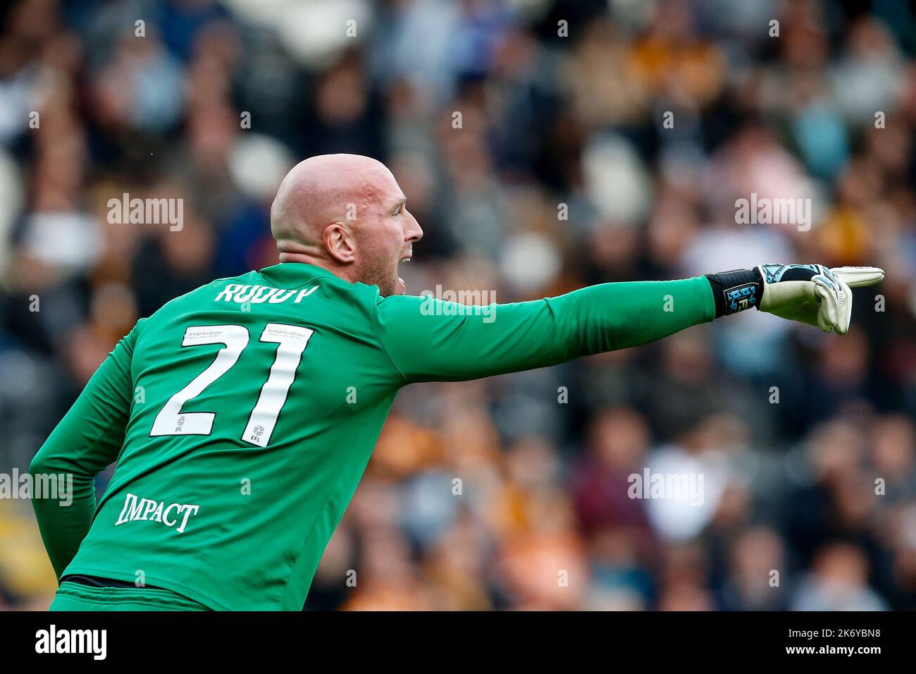 John Ruddy #21 of Birmingham City during the Sky Bet Championship match ...