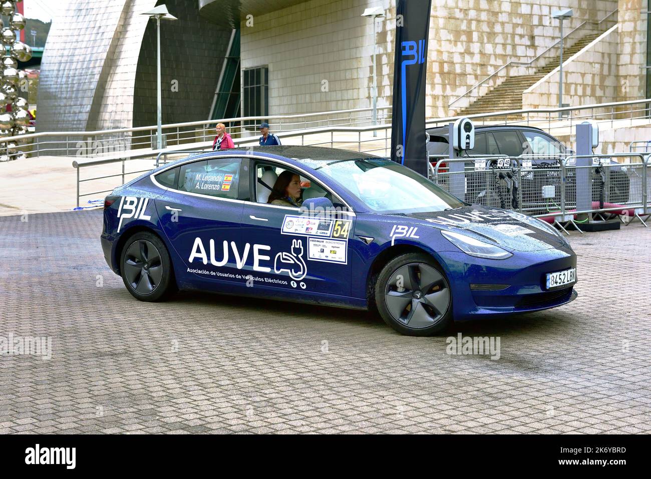 Bilbao, Spain - 3rd October 2021:Auve Tesla in the Eco Rallye for ...