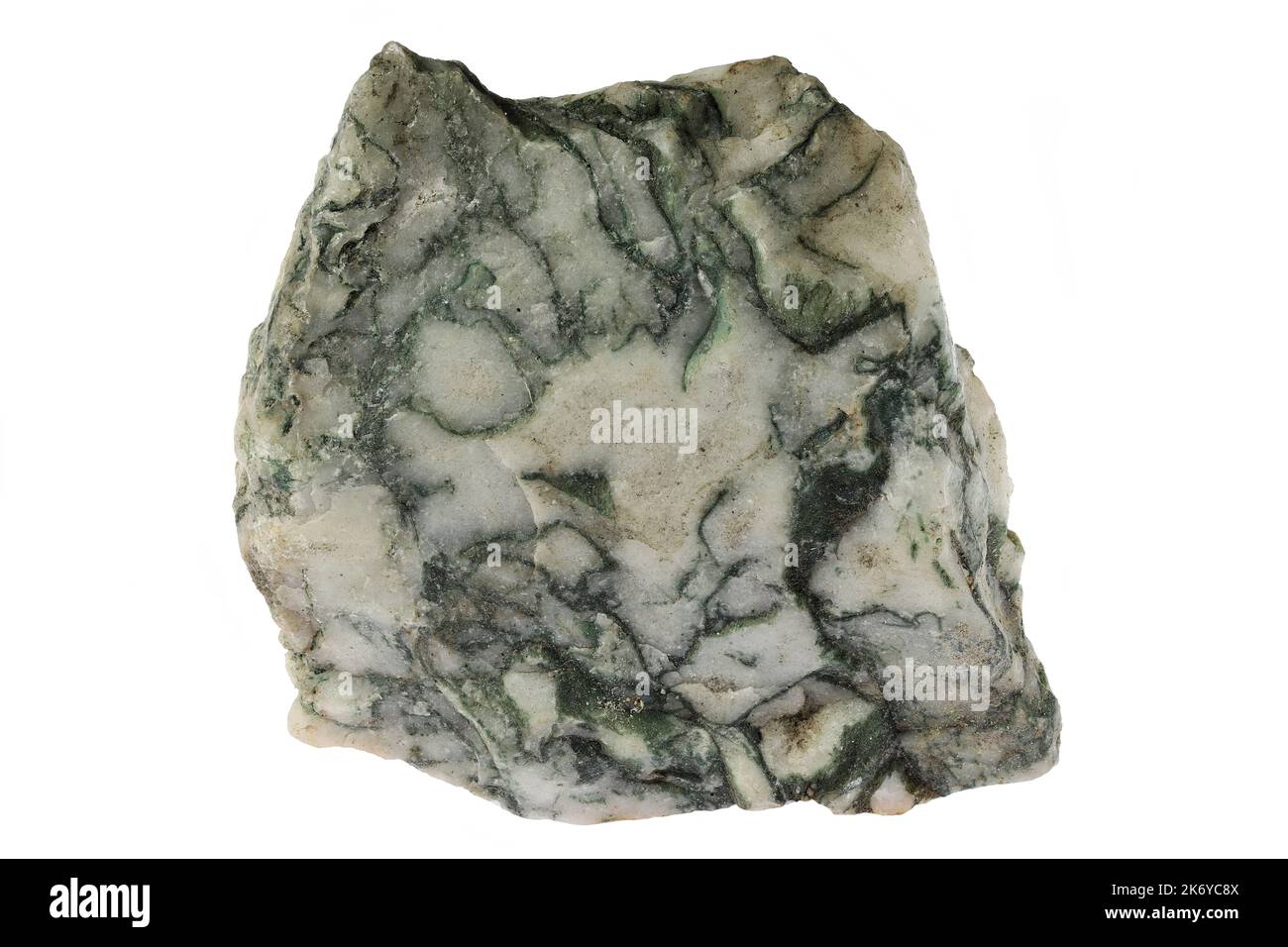 tree agate from Brazil isolated on white background Stock Photo - Alamy