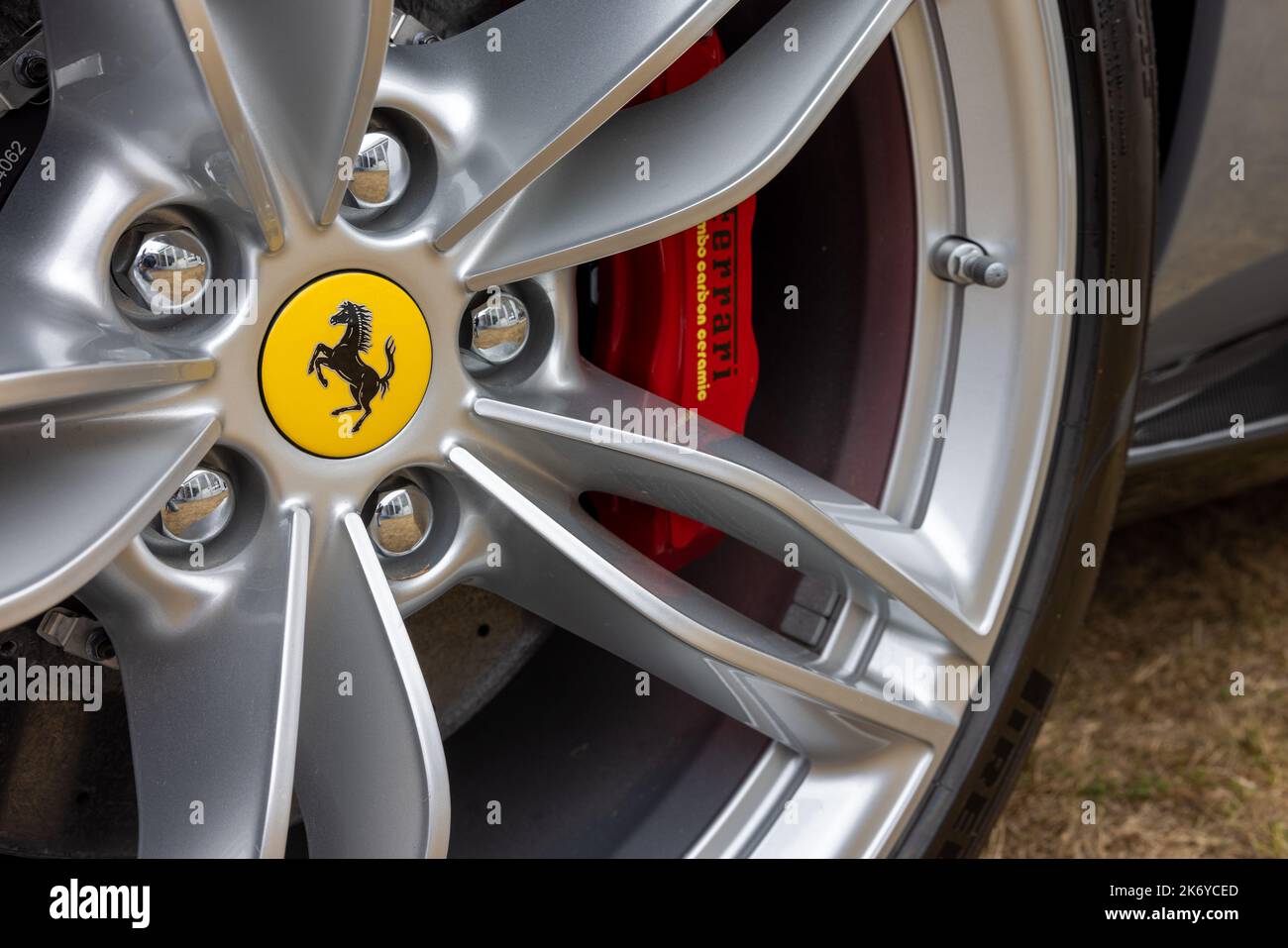 Ferrari Roma, on display at the Salon Privé Concours d’Elégance motor ...