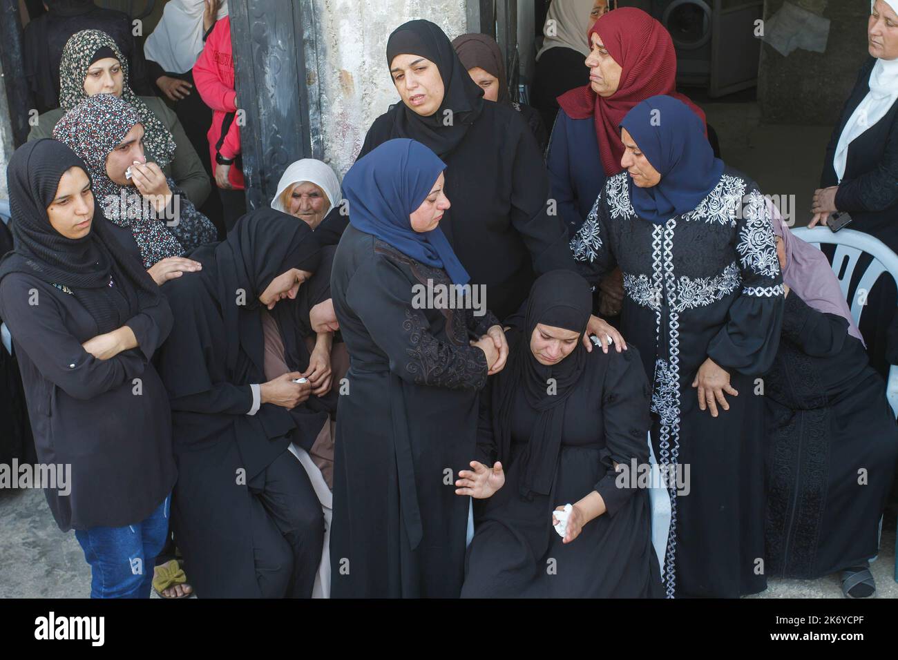Salfit Palestine 16th Oct 2022 Relatives Of The 30 Year Old