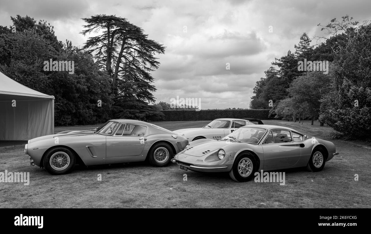 1961 Ferrari 250 GT SWB, 1966 Ferrari 275 GTB/C & 1968 Dino 206 GT, on ...