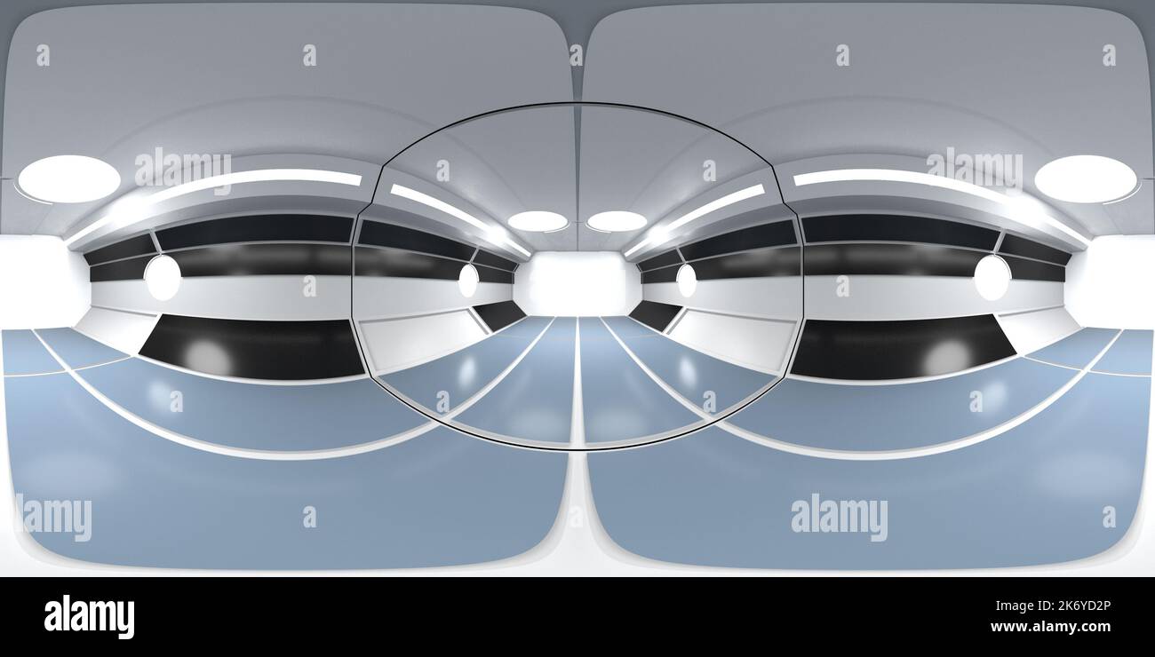 3d render. Futuristic panoramic HDRI Stock Photo - Alamy