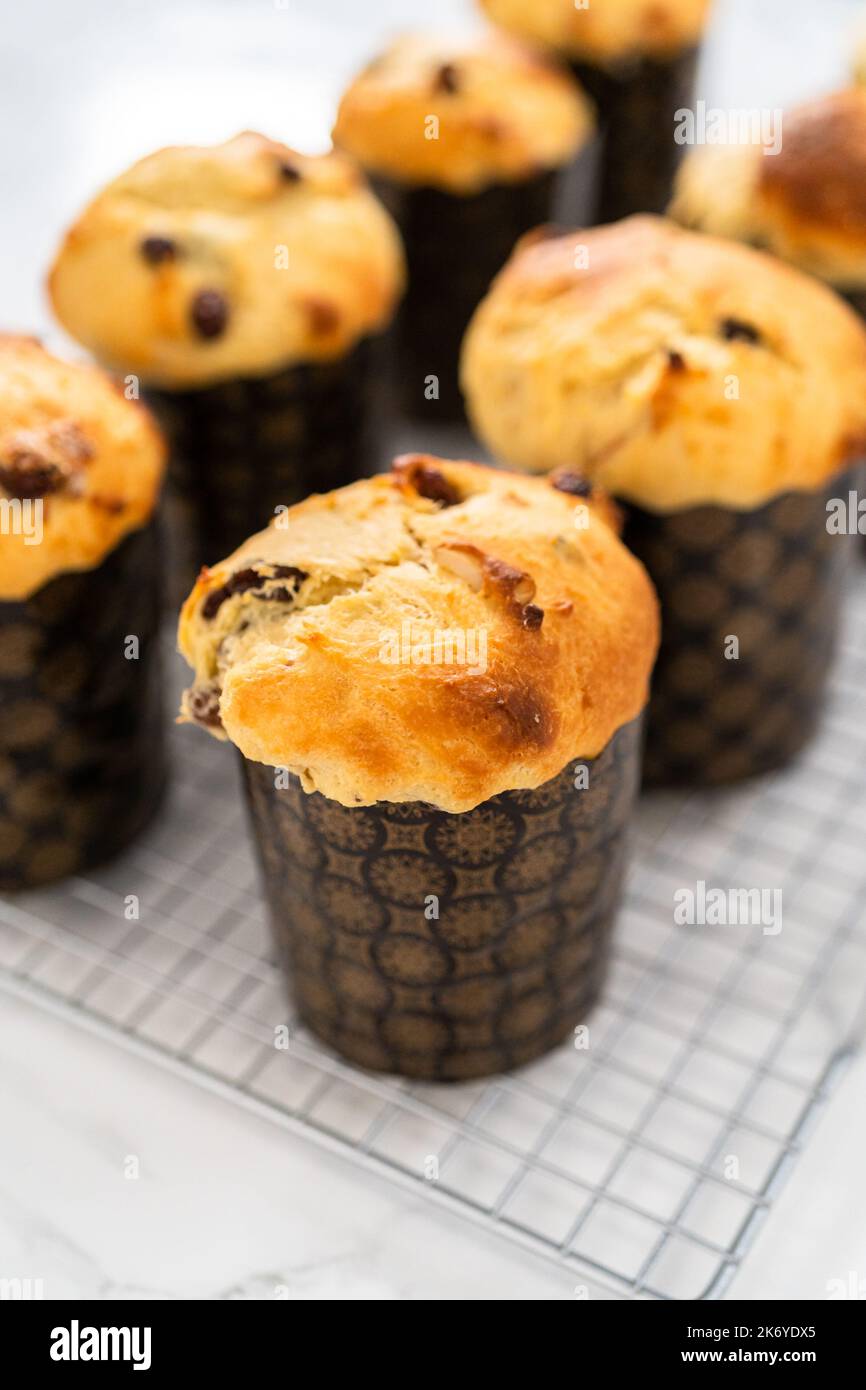 Mini Easter Bread Kulich Stock Photo - Alamy
