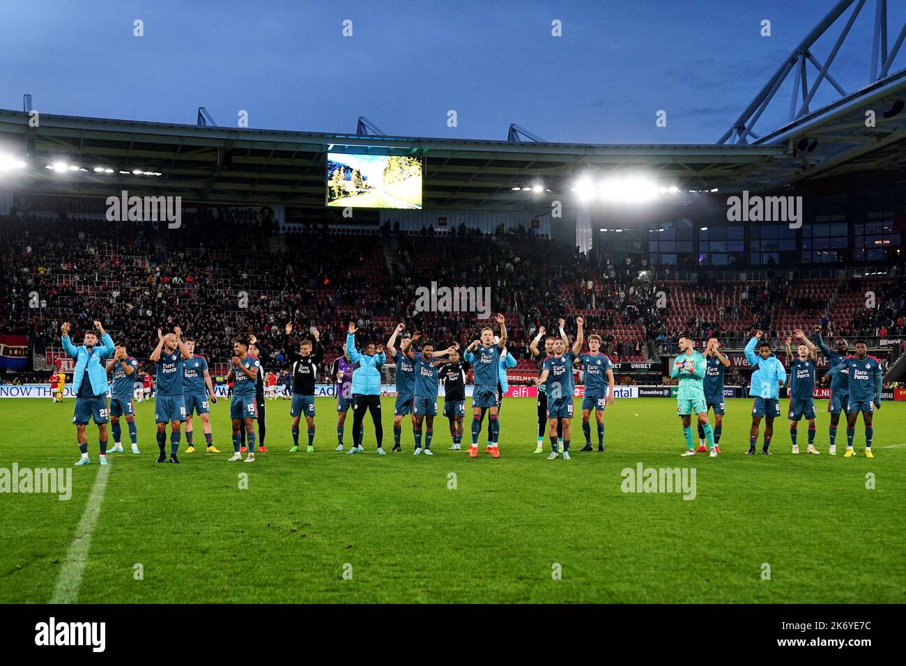 Alkmaar - Players of Feyenoord celebrate the win during the match ...
