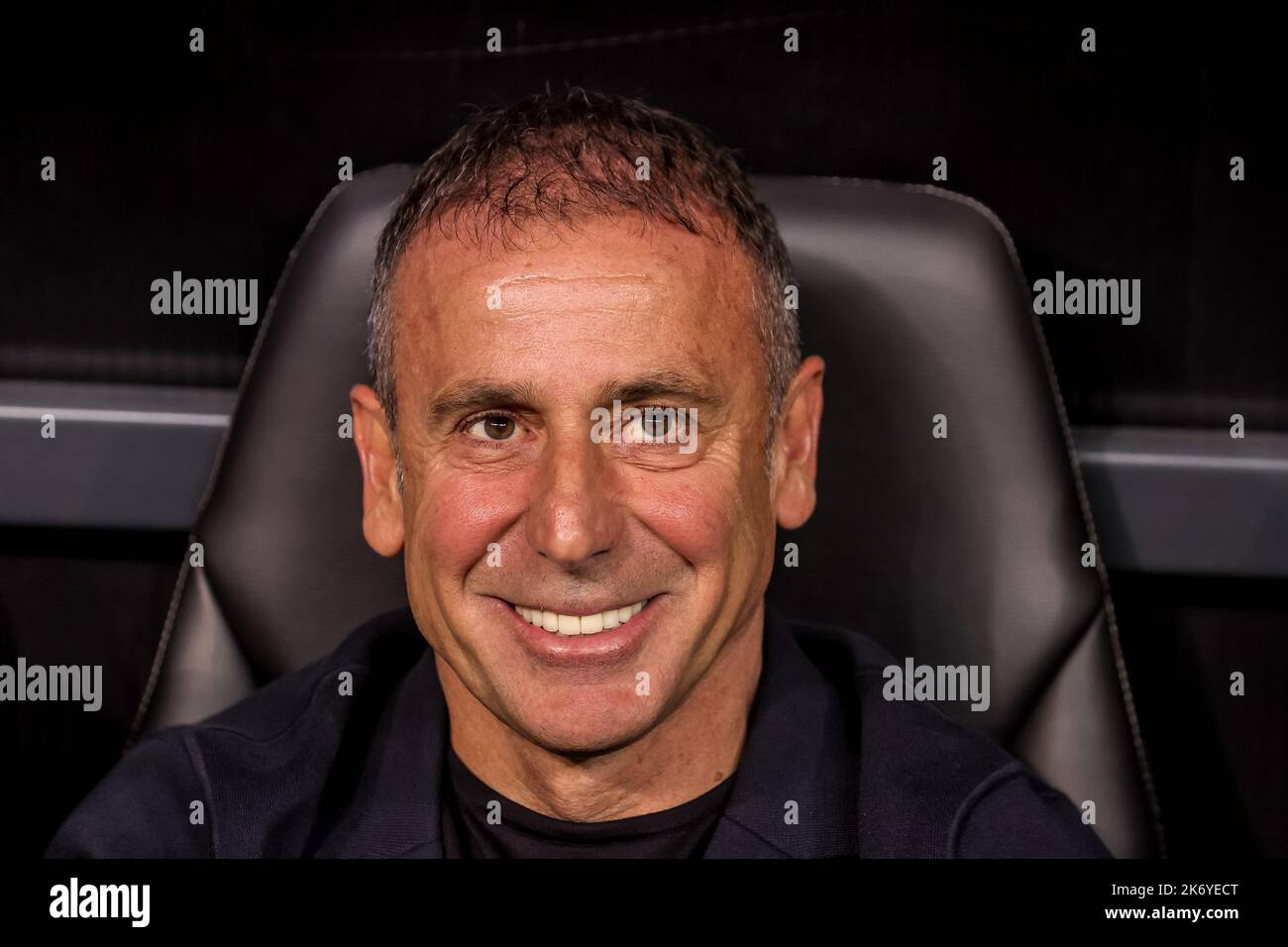 ISTANBUL, TURKEY - OCTOBER 16: head-coach Abdullah Avci of Trabzonspor ...