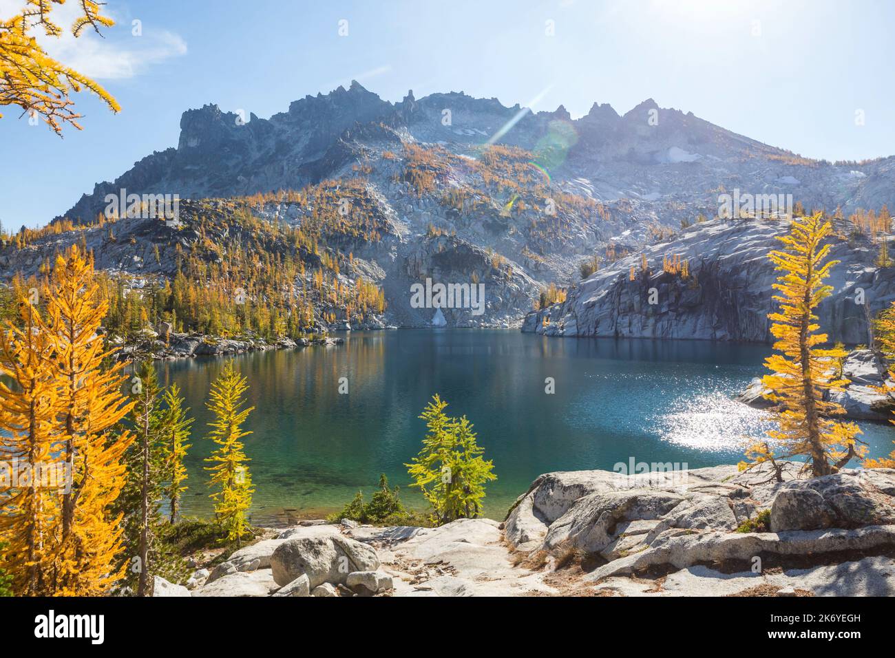 Beautiful Alpine lakes wilderness area in Washington, USA Stock Photo ...