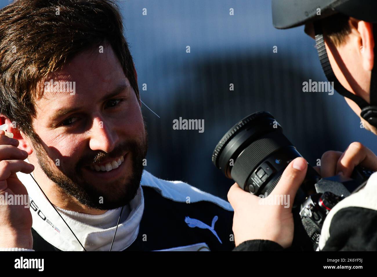 Donington Park, UK. 16th Oct, 2022. Alexander Sims celebrates winning ...