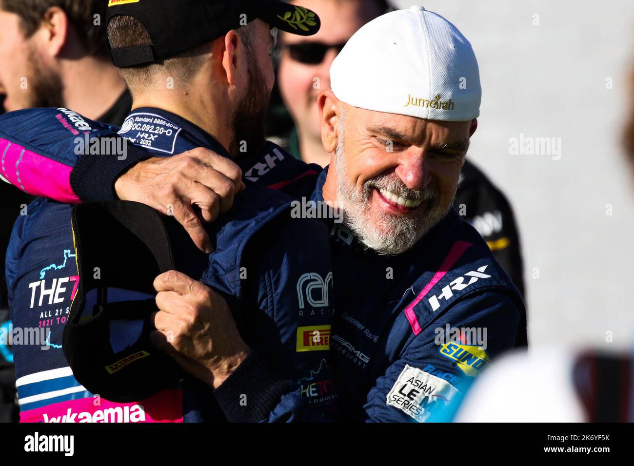 Donington Park, UK. 16th Oct, 2022. RAM Racing driver Ian Logie (R ...