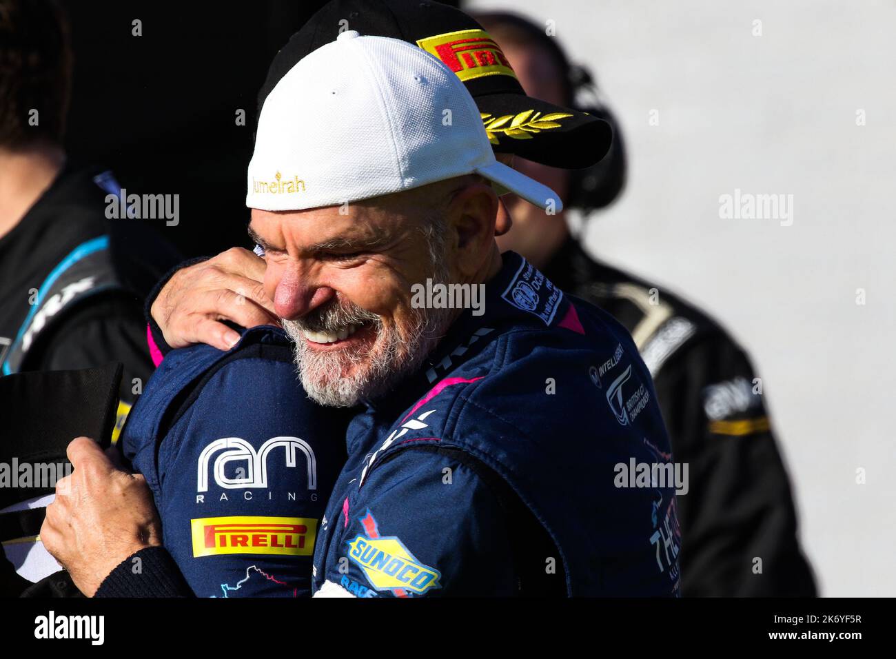 Donington Park, UK. 16th Oct, 2022. RAM Racing driver Ian Logie (R ...