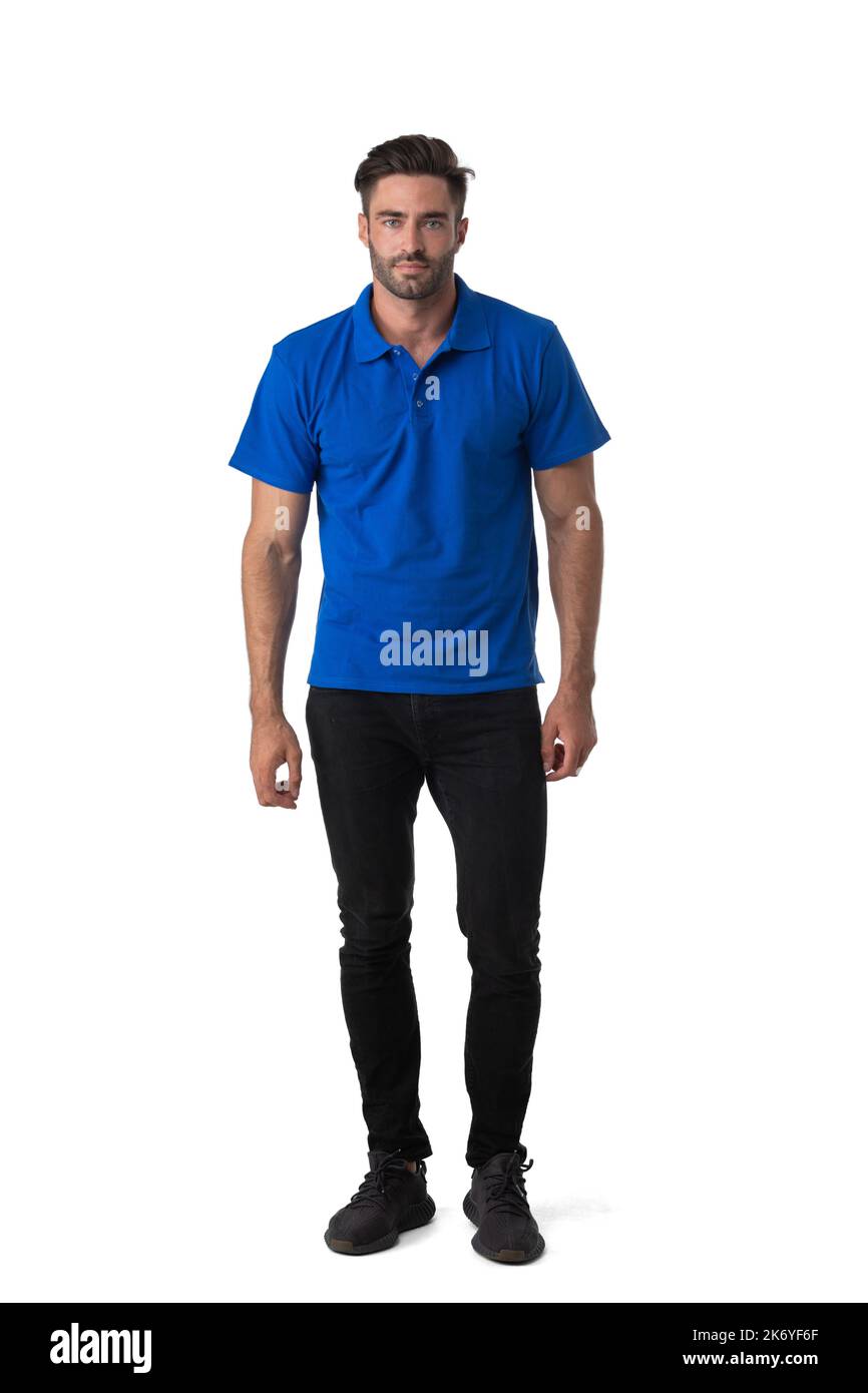 Tall handsome man standing on Cut Out Stock Images & Pictures - Alamy
