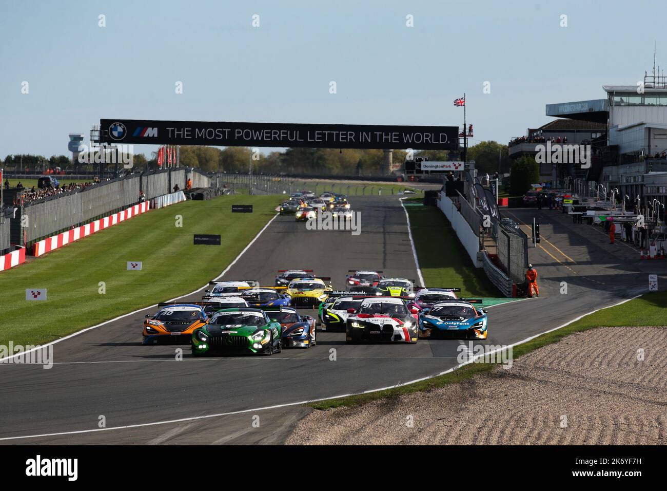 Donington Park, UK. 16th Oct, 2022. The Team ABBA Mercedes AMG driven ...