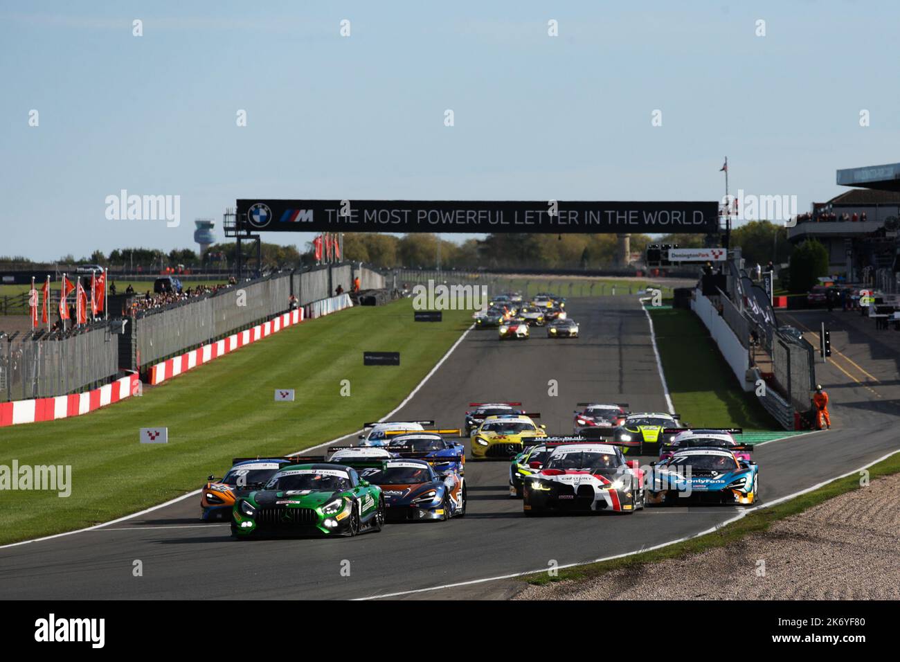 Donington Park, UK. 16th Oct, 2022. The Team ABBA Mercedes AMG driven ...
