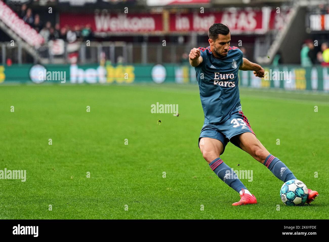 Alkmaar - David Hancko of Feyenoord during the match between AZ Alkmaar ...