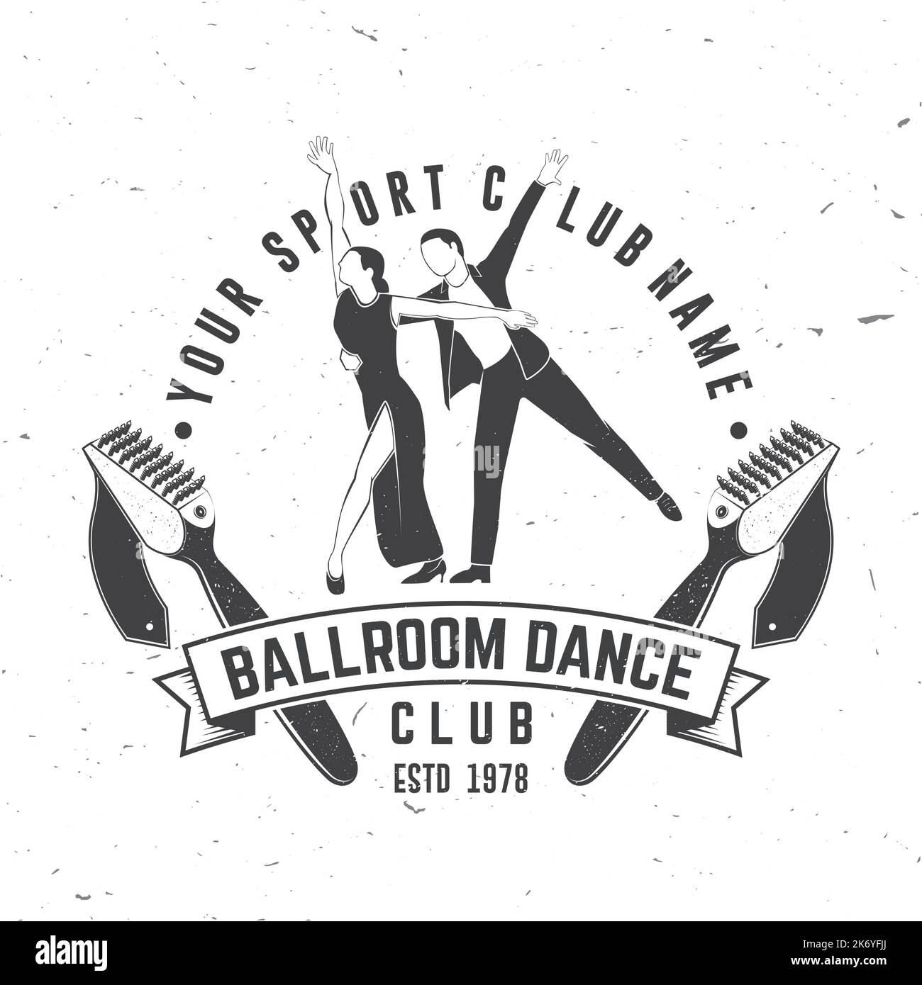 Ballroom dance sport club logo, badge design. Concept for shirt or logo ...