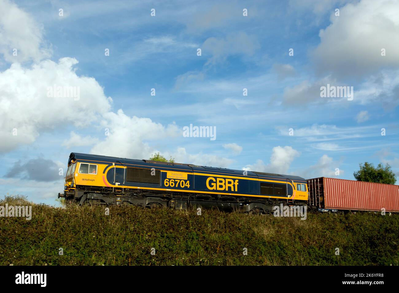 GBRf class 66 diesel locomotive No. 66704 "Colchester Power Signalbox ...
