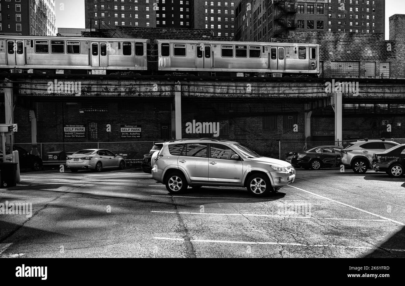 Chicago cta subway Black and White Stock Photos & Images - Alamy