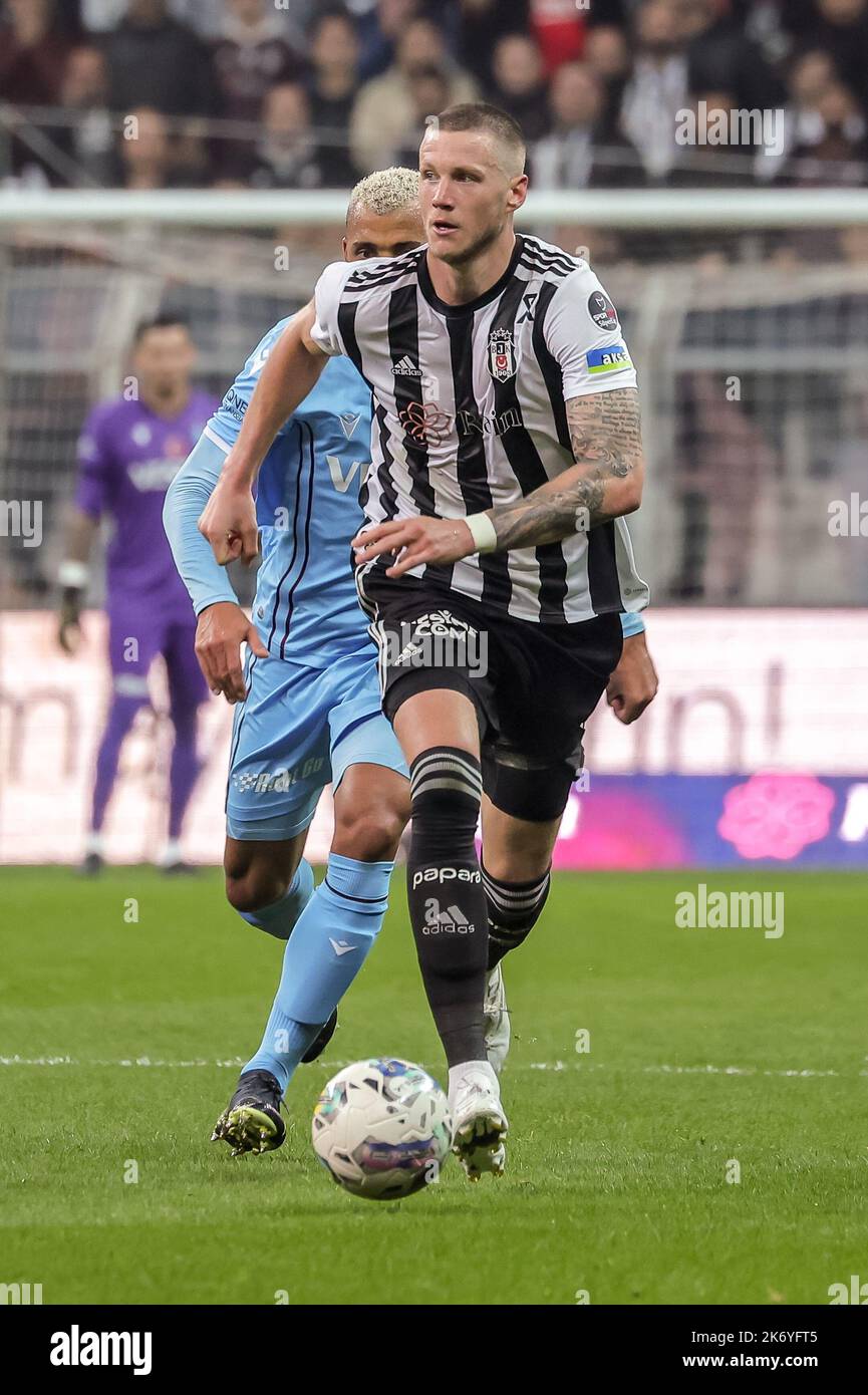 ISTANBUL, TURKEY - OCTOBER 16: Vitor Hugo of Trabzonspor, Wout Weghorst ...