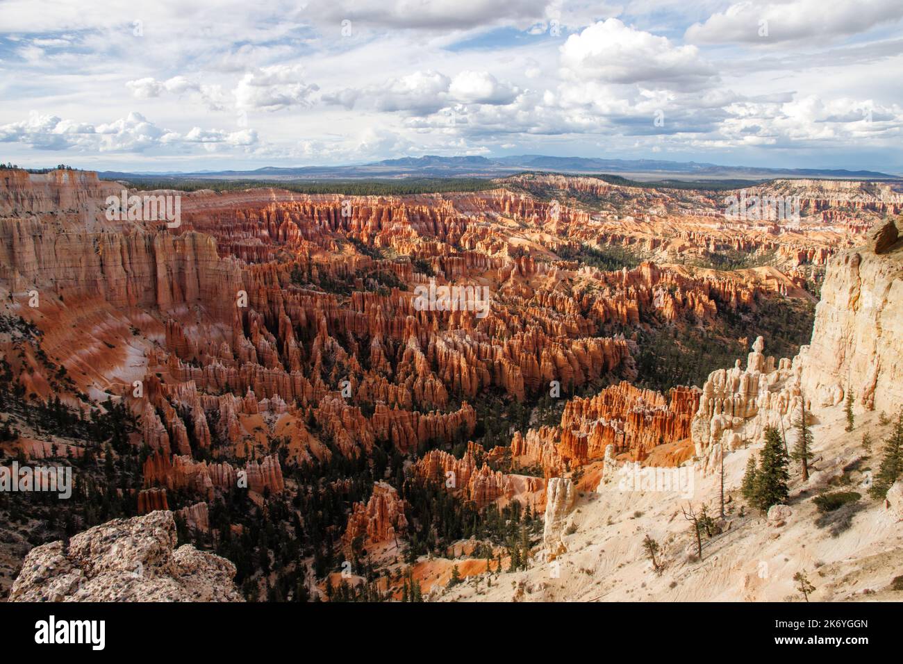 Bryce Canyon - red spiky rocks in Bryce canyon in Utah. Bryce canyon ...