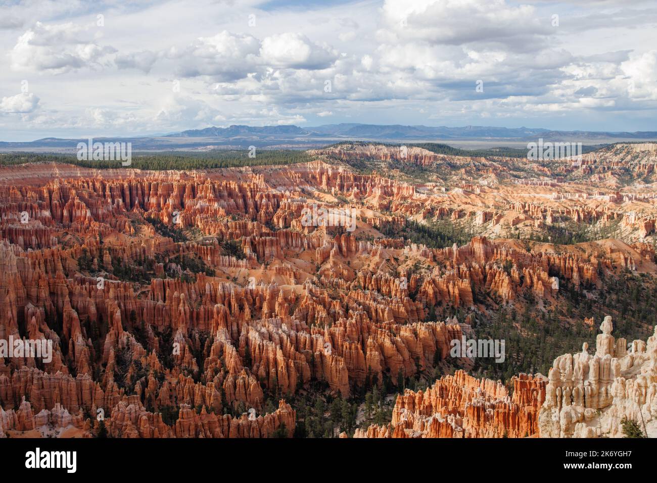 Bryce Canyon - red spiky rocks in Bryce canyon in Utah. Bryce canyon ...